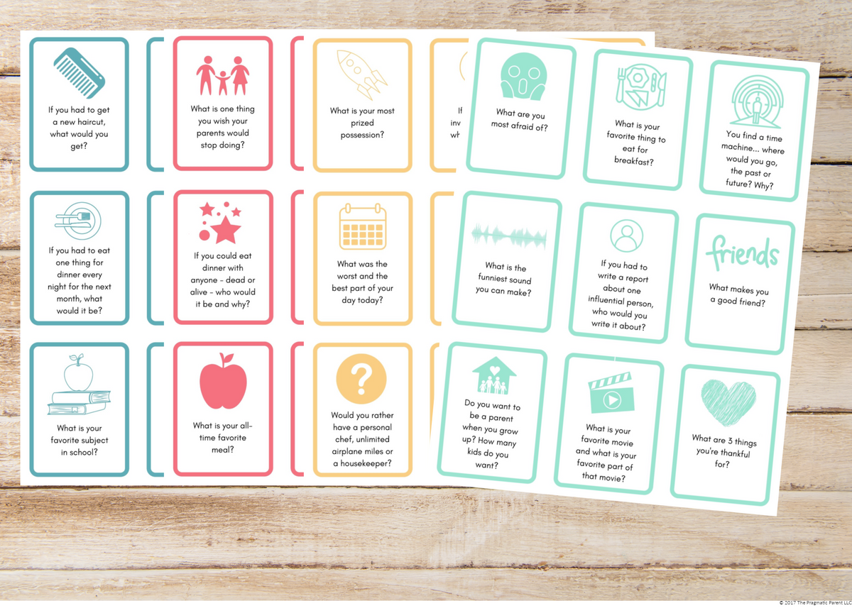 72 Family Conversation Cards – The Pragmatic Parent