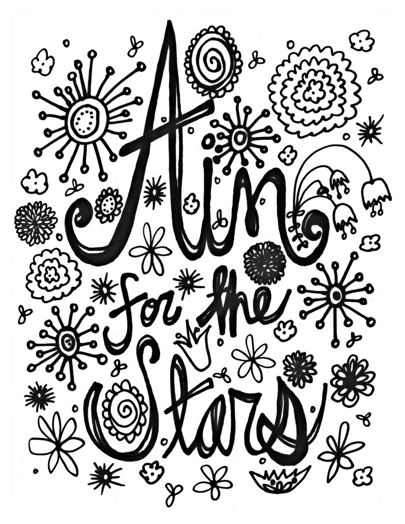 positive thinking coloring book