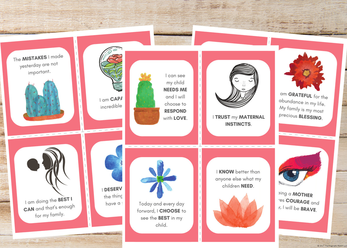 Positive Affirmation Cards for Moms – The Pragmatic Parent