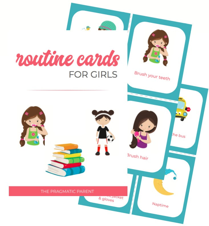 Girl's Daily Routine & Chore Cards (80) – The Pragmatic Parent