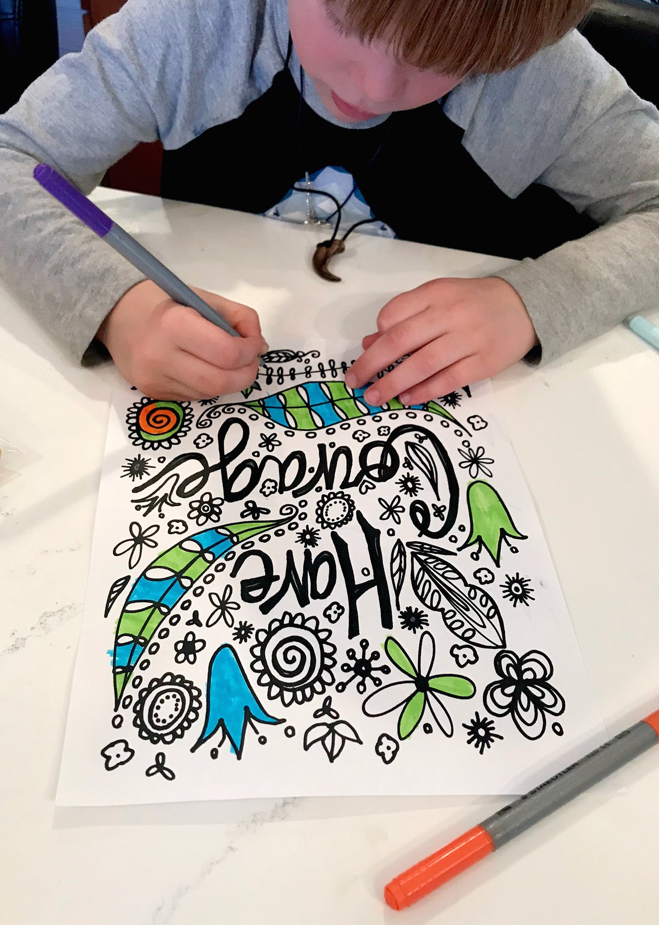 paint marker coloring pages